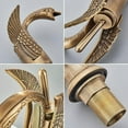 Luxury Swan Bathroom Basin Faucet Brass Deck Mount Creative Tap Single ...