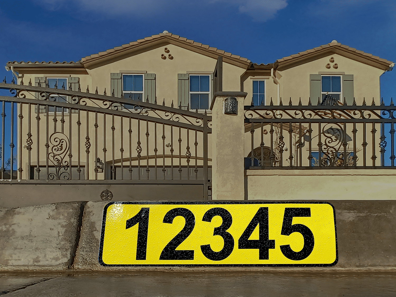 Curb-N-Sign Customized Assorted Colors Curb Sticker, 12 Month Warranty ...