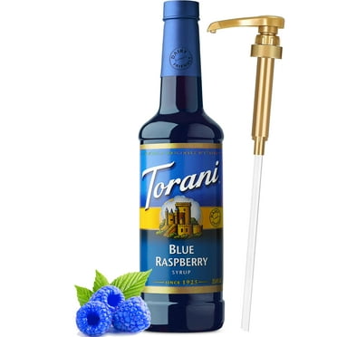 Torani Blue Raspberry Syrup, Handcrafted Soda & Drink Mix Flavoring, 24 ...