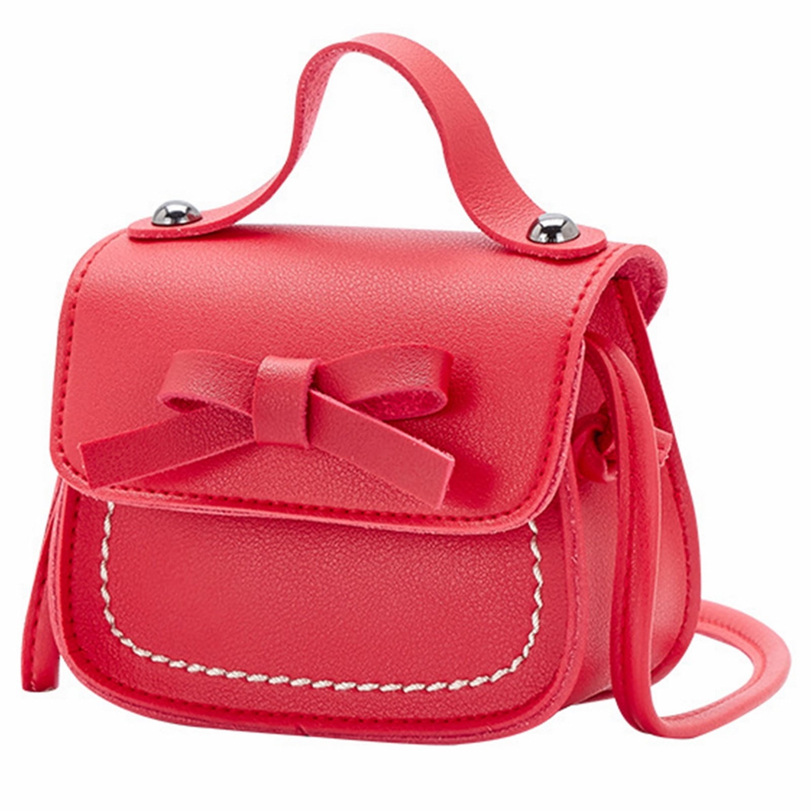 ZTTD Little Girl's Leather Shoulder Bag for Girls One Shoulder Bag ...