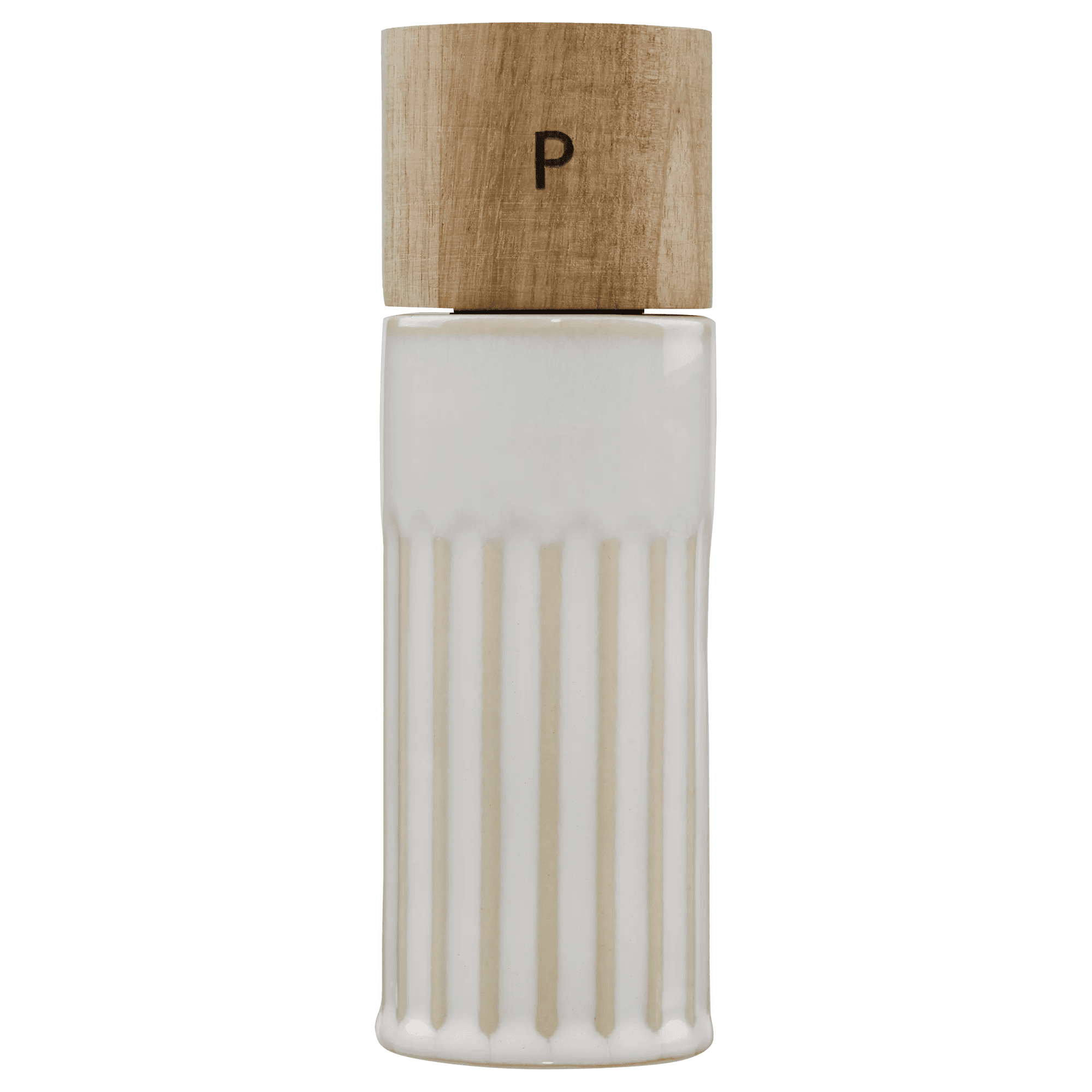 Click here for Bouclair Off White Beige Pepper Grinder 7 In (18 C... prices