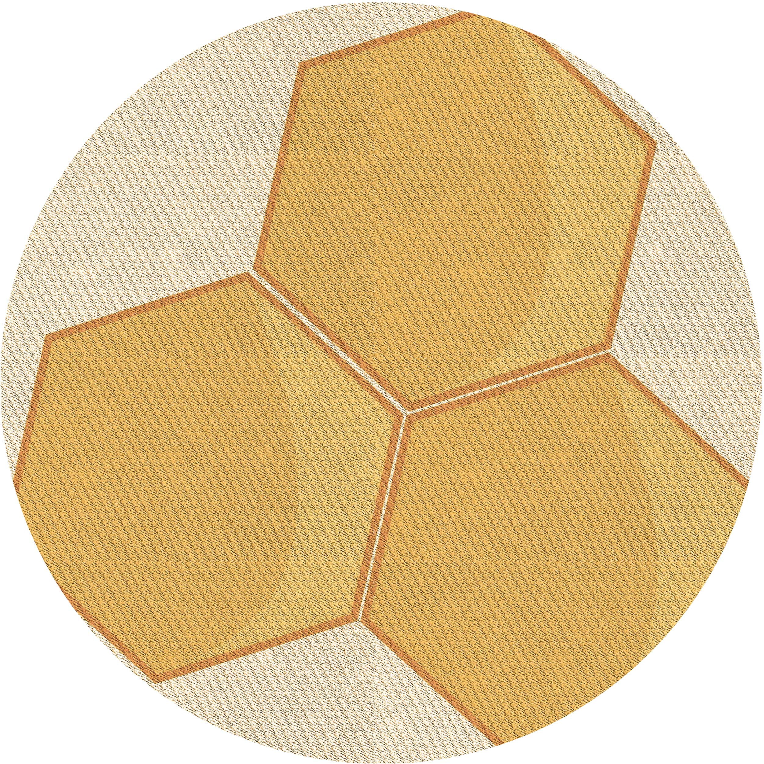 Ahgly Company Indoor Round Patterned School Bus Yellow Area Rugs, 7 ...