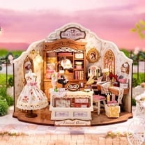 Rolife DIY Miniature Christmas House Kit Creative Frame 3D Wall ...