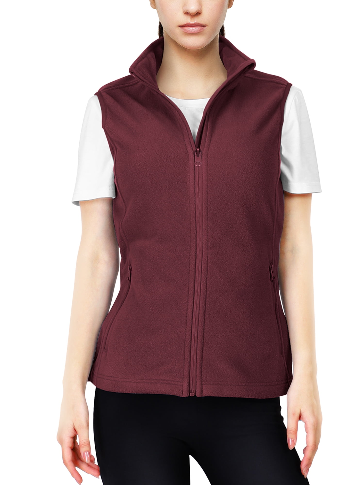 33,000ft Women's Fleece Vest, Lightweight Warm Polar Soft Vests ...