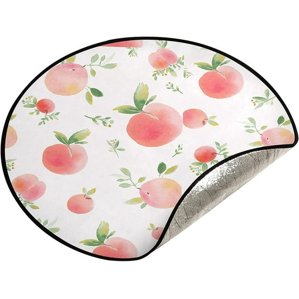 Peaches Christmas Tree Mat Waterproof Tree Stand Mat Christmas Tree ...