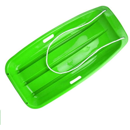 Winter Toboggan Plastic Snowboard with Pull Ro, Has Good Toughness and ...