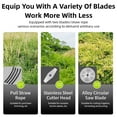 Paddsun Electric Weed Trimmer, 21V Weed Wacker Cordless Weed Whacker ...