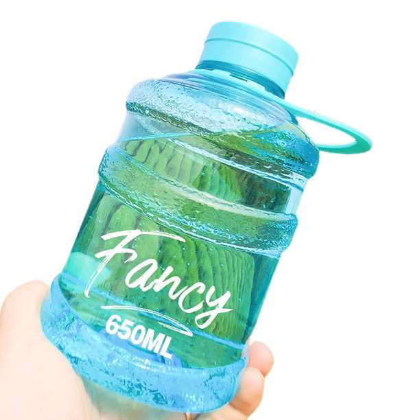 Mini Small Pure Bucket Cup Plastic Water Cup Fancy [Transparent Blue ...