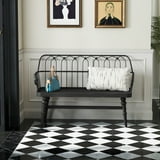 HLR Farmhouse Entryway Bench, Spindle Back Support Wood Dining Benches ...
