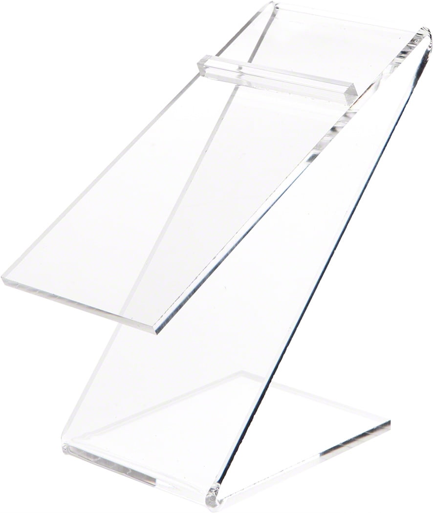 Plymor Clear Acrylic Elevated Heel "Z" Shoe Display Riser, 3" W x 6" D ...