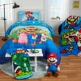 Super Mario Kids Comforter and Pillowcase, 2-Piece Set, Twin/Full ...