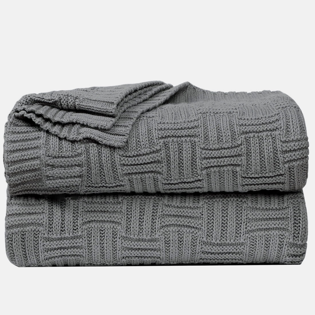Click here for Unique Bargains 100 Cotton Cross Cable Knit Throw... prices