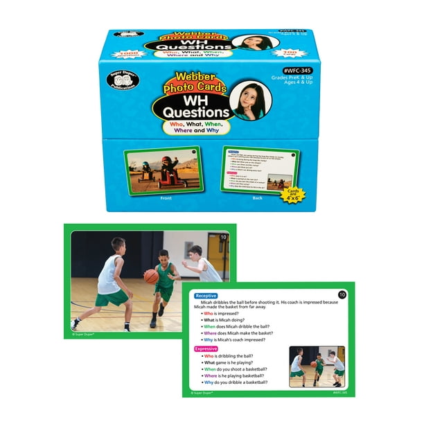 Super Duper Publications | Webber® Photo Cards – WH Questions ...