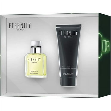 Eternity by Calvin Klein 3PC Gift Set Includes ( 1.6oz EDP Spray + 3oz ...