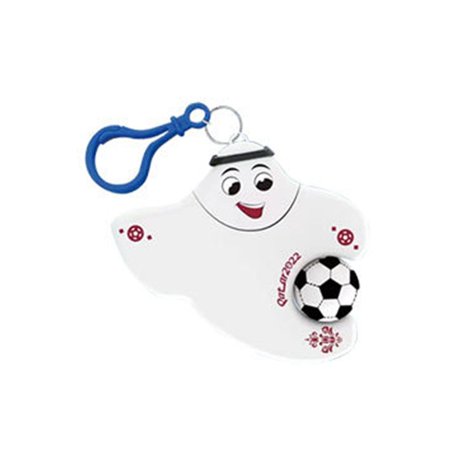 Qatar 2022 World Cup Mascot La'eeb Keychain Soccer Glowing Figure-C ...