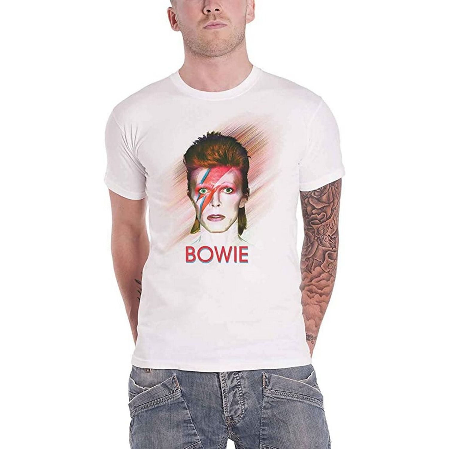 Click here for David Bowie Adult Bowie Is Back Print T-Shirt Xl prices