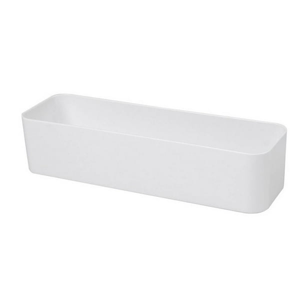 HOTYA Minimalist White Wall-Mounted Sundries Container Without Lid Self ...