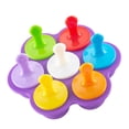 7-Cavity Silicone Popsicle Mold with Lid and Colorful Sticks BPA Free ...