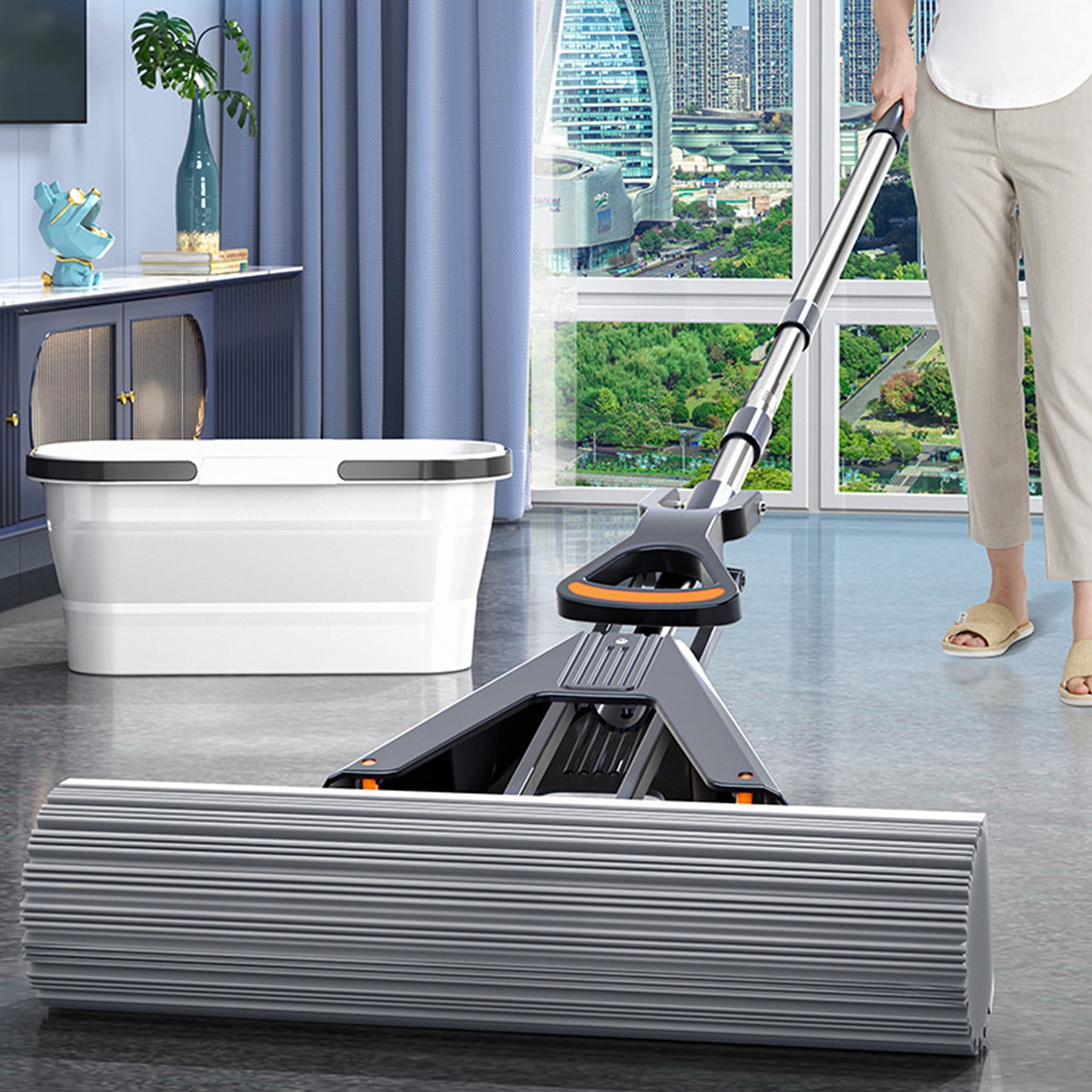 Click here for Rkstn Sponge Mop Sponge Mop Rubber Mop Household L... prices