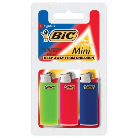 BiC Mini Lighters, 3 count - Walmart.com