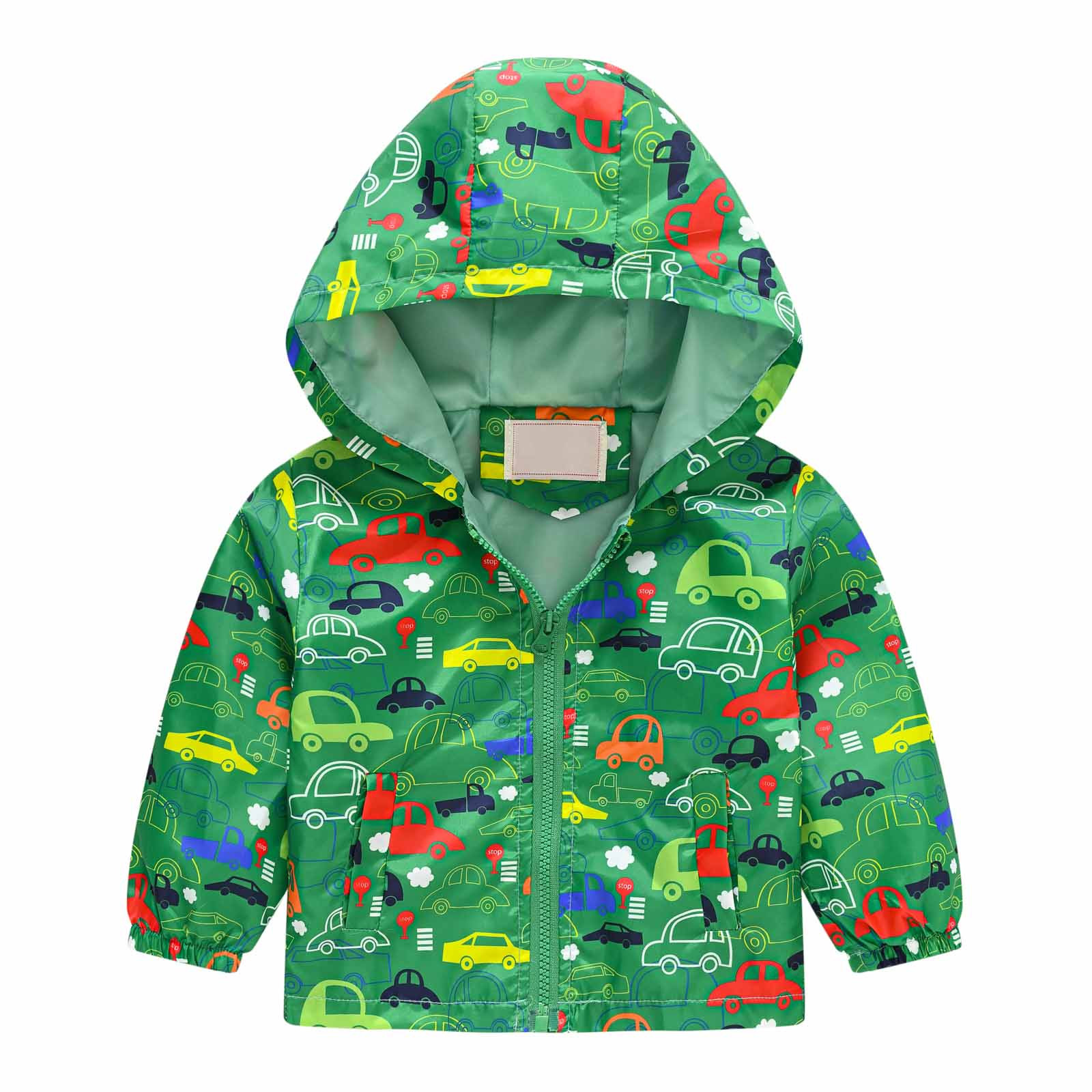 HAOTAGS Little Girls Hooded Jacket For Toddler Cartoon Outerwear HAOTAGS Little Girls Hooded Jacket For Toddler Cartoon Outerwear