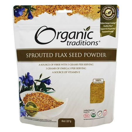 Organic Traditions - Sprouted Flax Seed Powder - 8 oz. - Walmart.ca