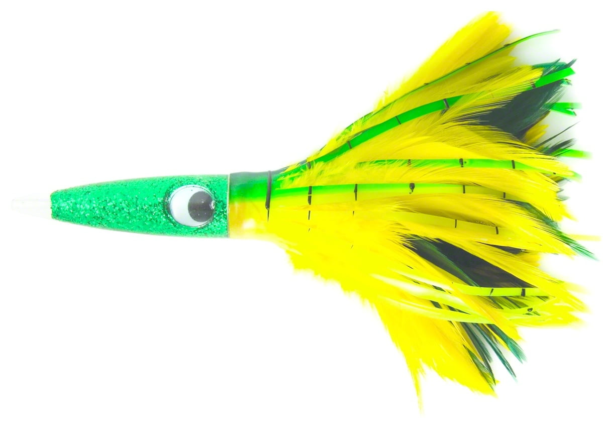 C&H CH-WF05 Wahoo Whacker Feather Trolling Lure, Dolphin Feather ...