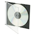 Innovera Slim CD/DVD Jewel Cases - Clear/Black, Durable Polystyrene ...