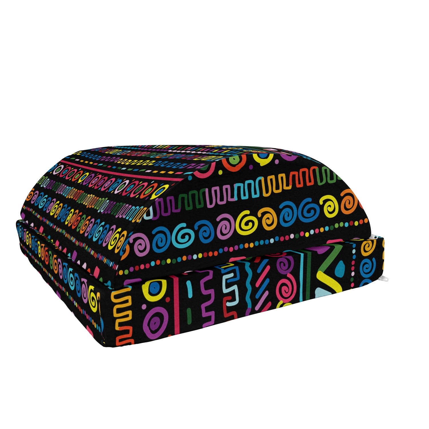 Colorful Foot Rest, Hand Drawn Illustration in Style Geometrical ...