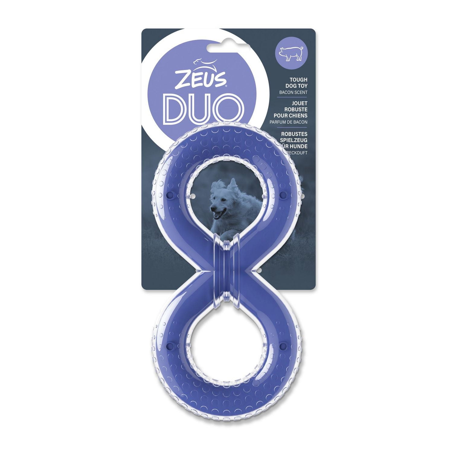 Click here for Zeus Duo Figure-8 Tug  Bacon Scent prices