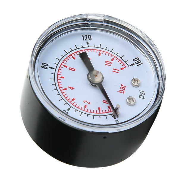 Pressure Gauge, Mechanical Pointer Type Psi Gauge Back Connection 1/8 ...