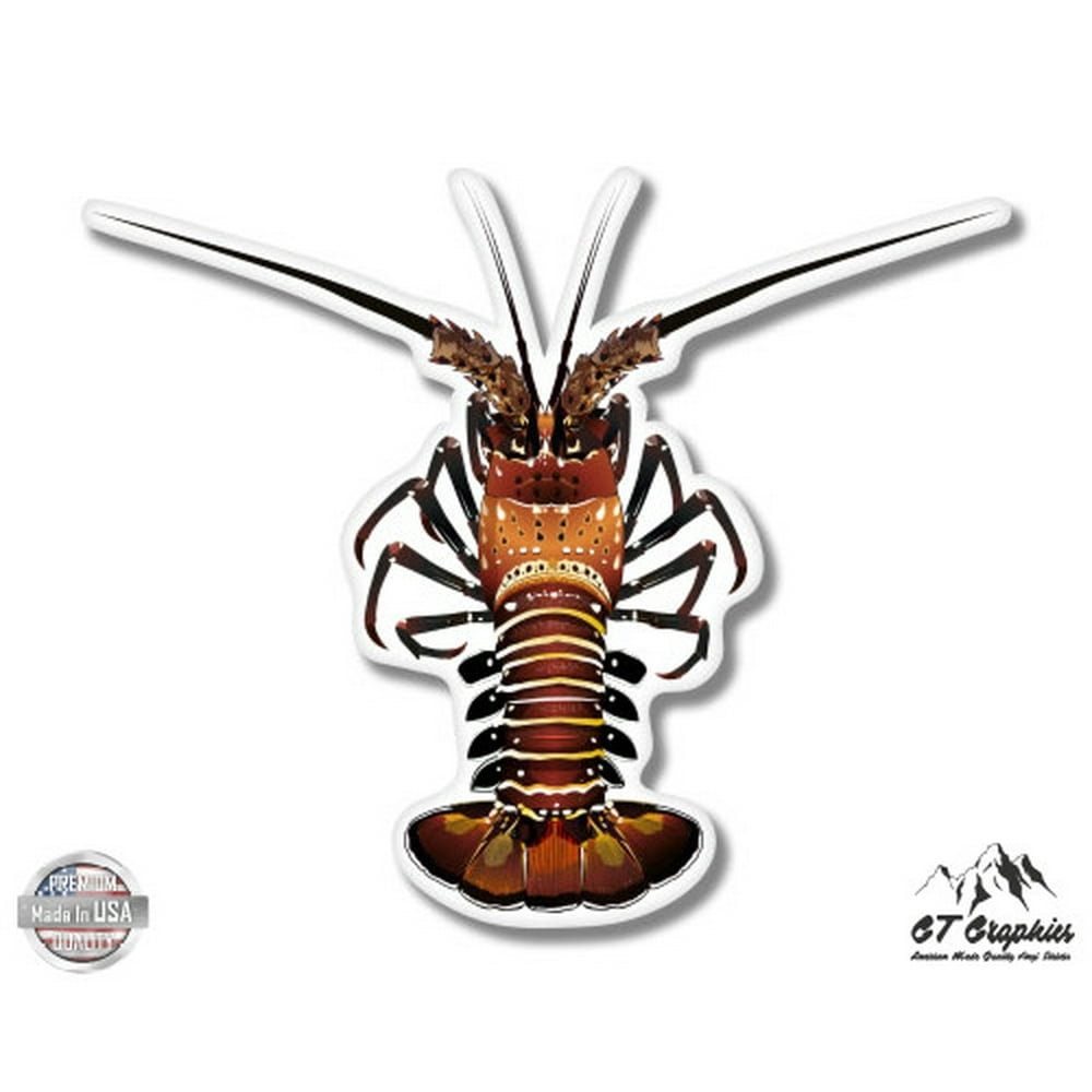 Spiny Lobster - 3" Vinyl Sticker - For Car Laptop I-Pad Phone Helmet ...