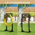 Heavy Duty Steel Garden Hose Holder, Free-Standing Organizer with 4 ...
