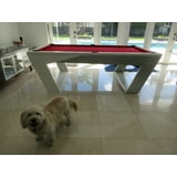 White Billiards Valenti Modern Slate Pool Table - Walmart.com