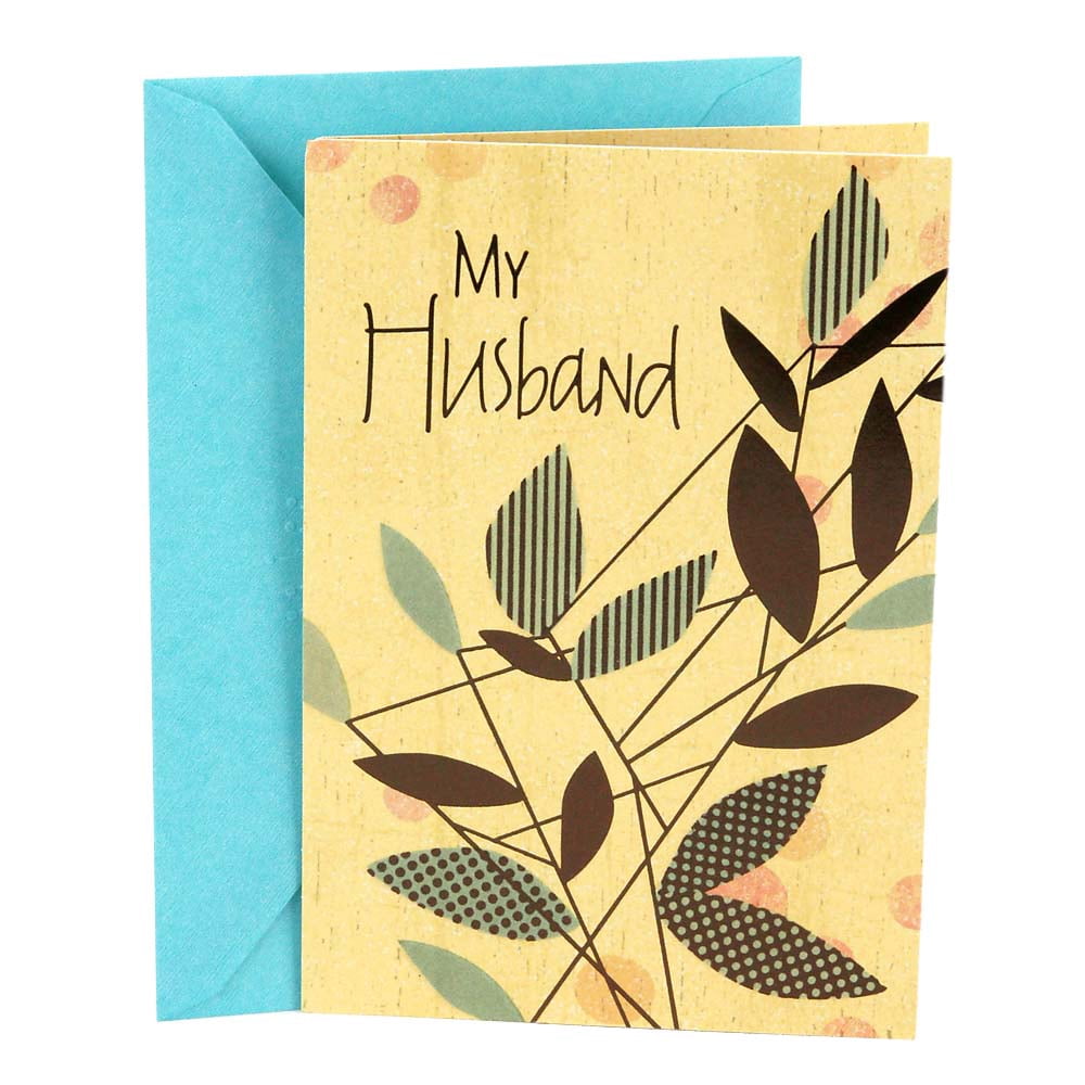 Hallmark Birthday Card For Husband Branches And Leaves Walmart 