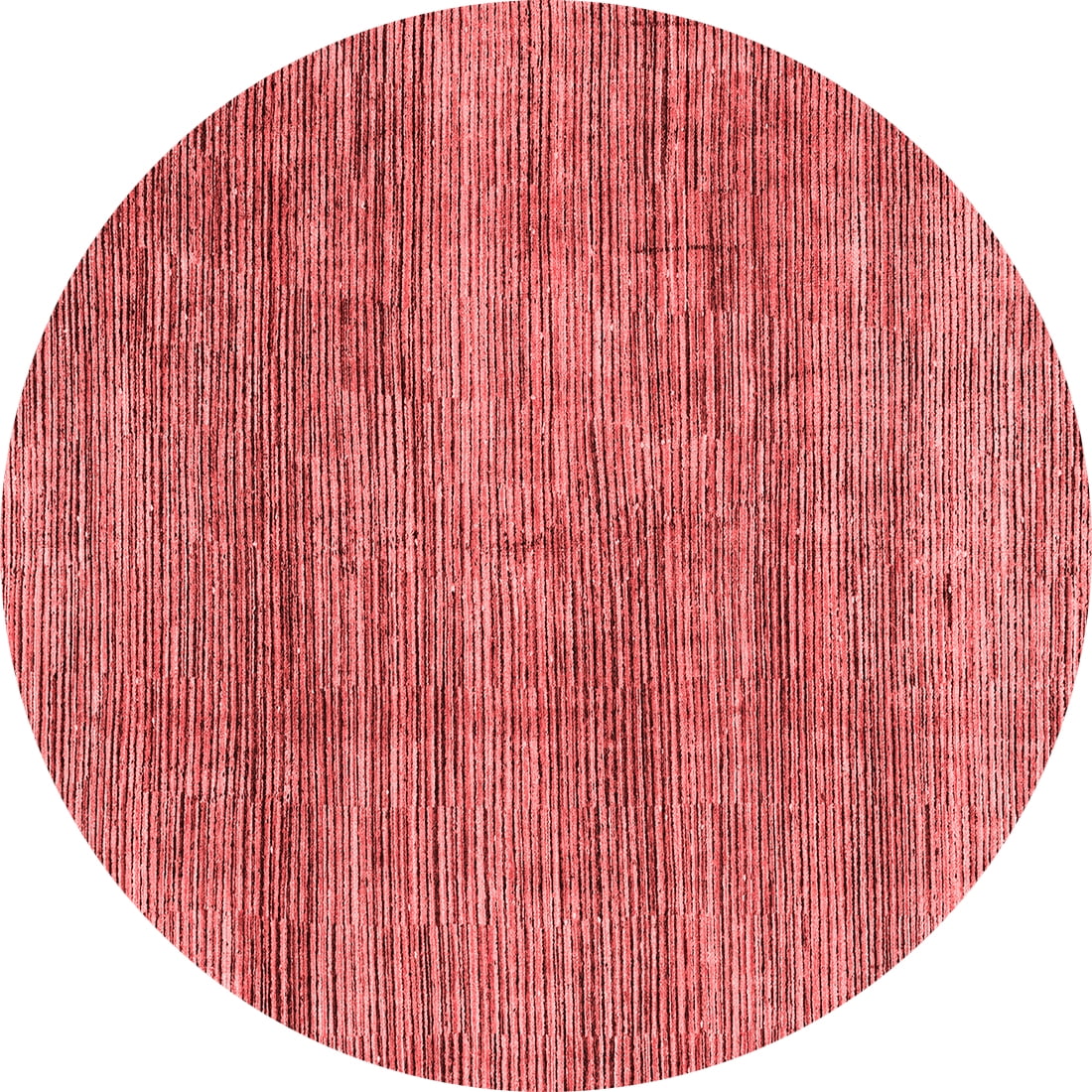 Ahgly Company Indoor Round Abstract Red Modern Area Rugs, 5' Round ...