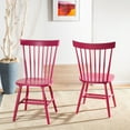 SAFAVIEH Parker 17''H Spindle Dining Chair Set of 2 Raspberry - Walmart.com