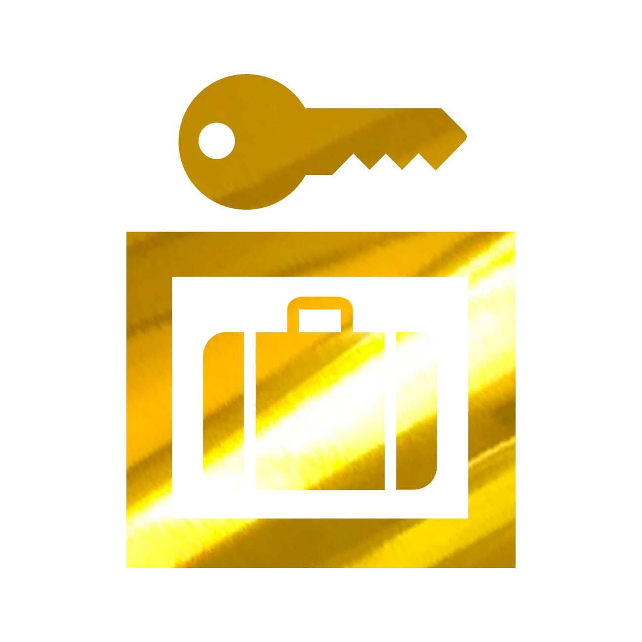 Baggage Lockers Sticker Decal Die Cut - Self Adhesive Vinyl ...