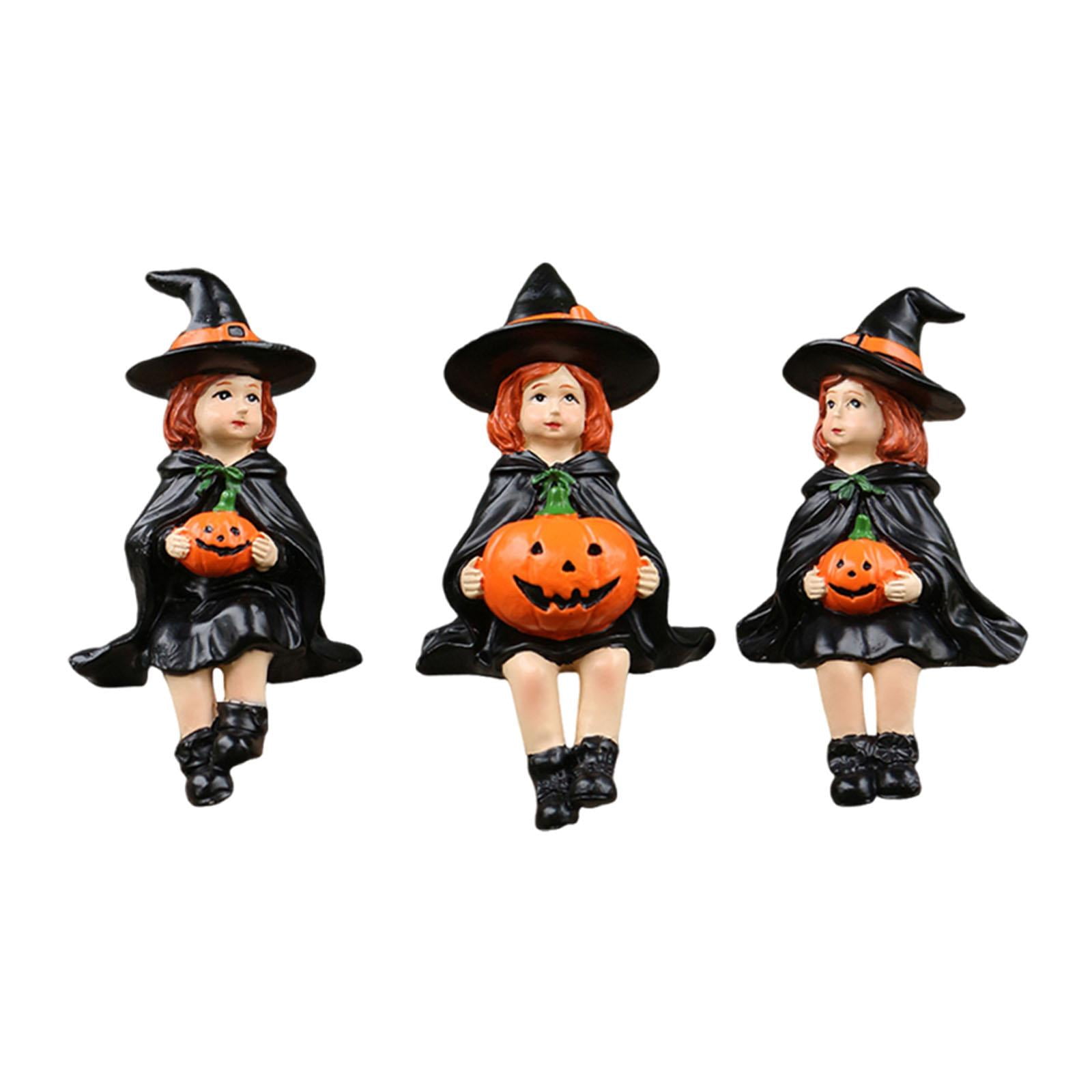 Click here for Dolity 3x Halloween Statue Pumpkin Witch Figurine... prices