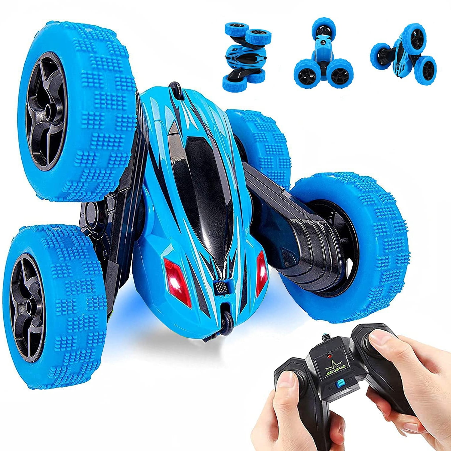 Sakiyrr RC Stunt Car for Kids, 360 Degree Rotating Tumbling Remote ...