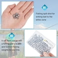100pcs Split Shot Fishing Weights Removable Round Fishing Weights ...