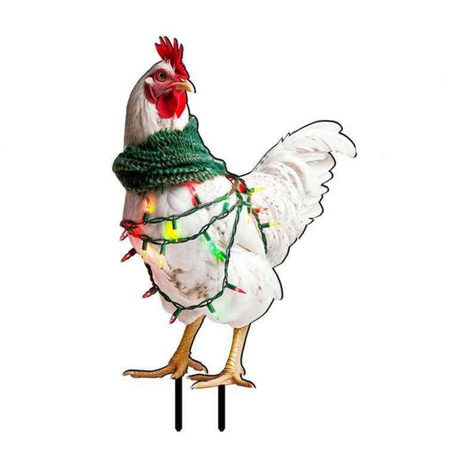 Click here for Bagmrteho 1pc Christmas Chicken Garden Insert Art... prices