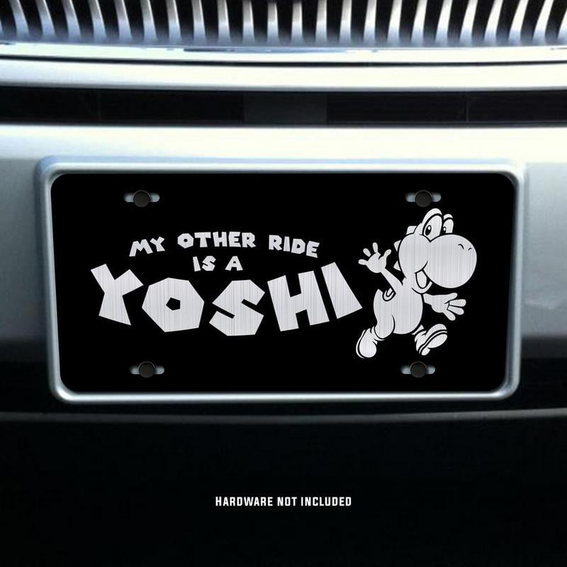 My Other Ride Is Yoshi Super Mario Brothers Vanity Front License Plate ...