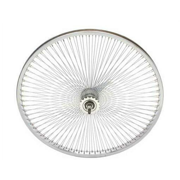 24" 144 Spoke Chrome Front Wheel 14G Rim for Lowrider, Chopper, and ...