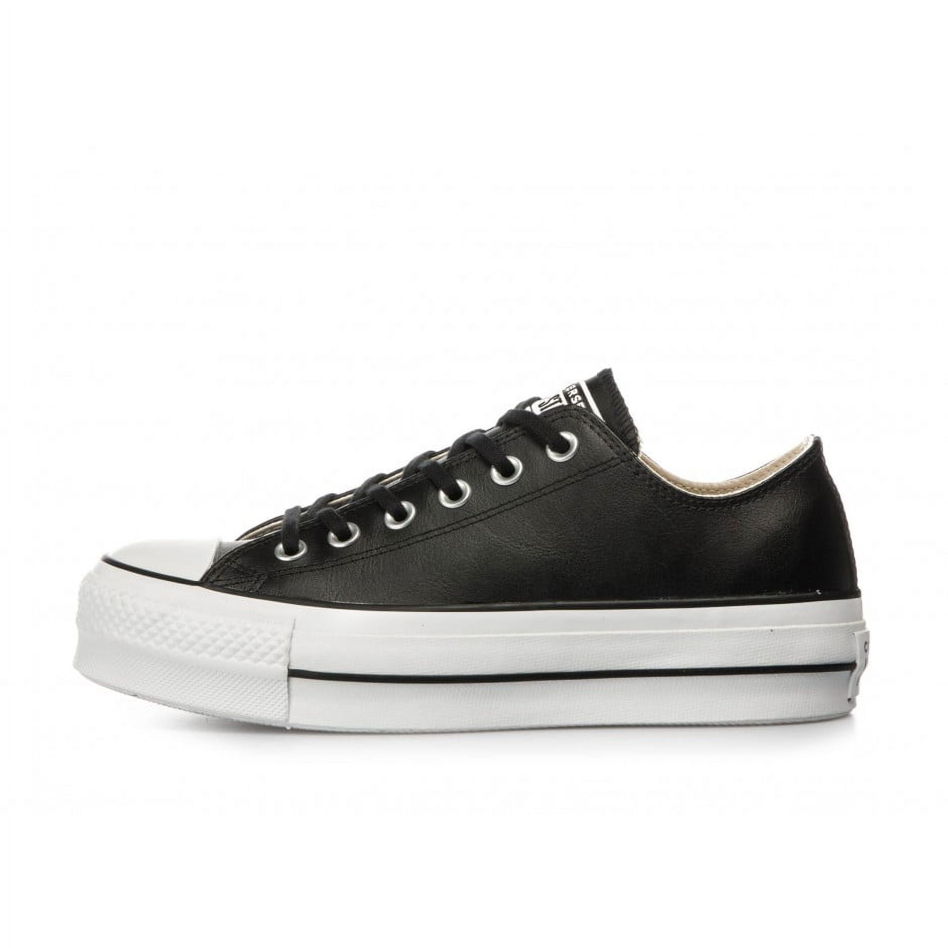 Tenis Converse Plataforma All Star Chuck Negro/piel 561681 | Bodega ...