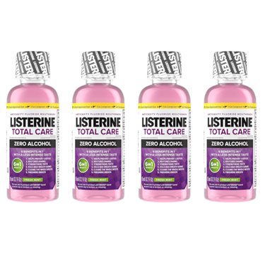 Listerine Total Care Fresh Mint Anticavity Flouride Mouthwash, 3.2 Fl ...