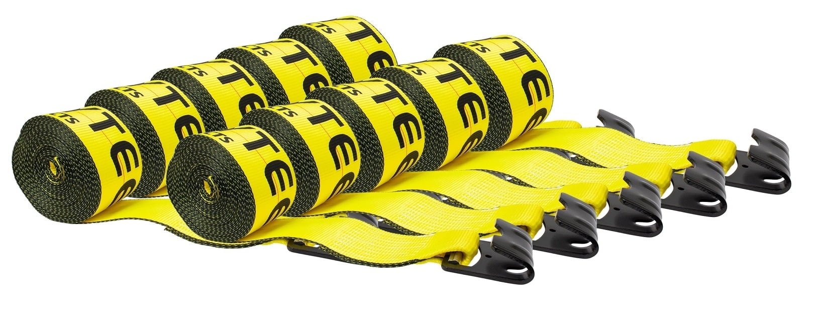 4 in. x 40 ft. Winch Strap with Flat Hook WLL 5400 Flatbed Tie Down ...