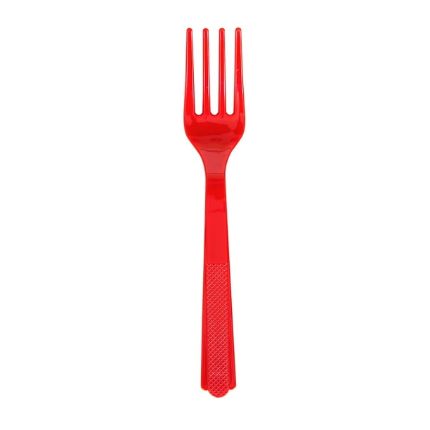 Way to Celebrate! Red Plastic Forks, 24ct - Walmart.com