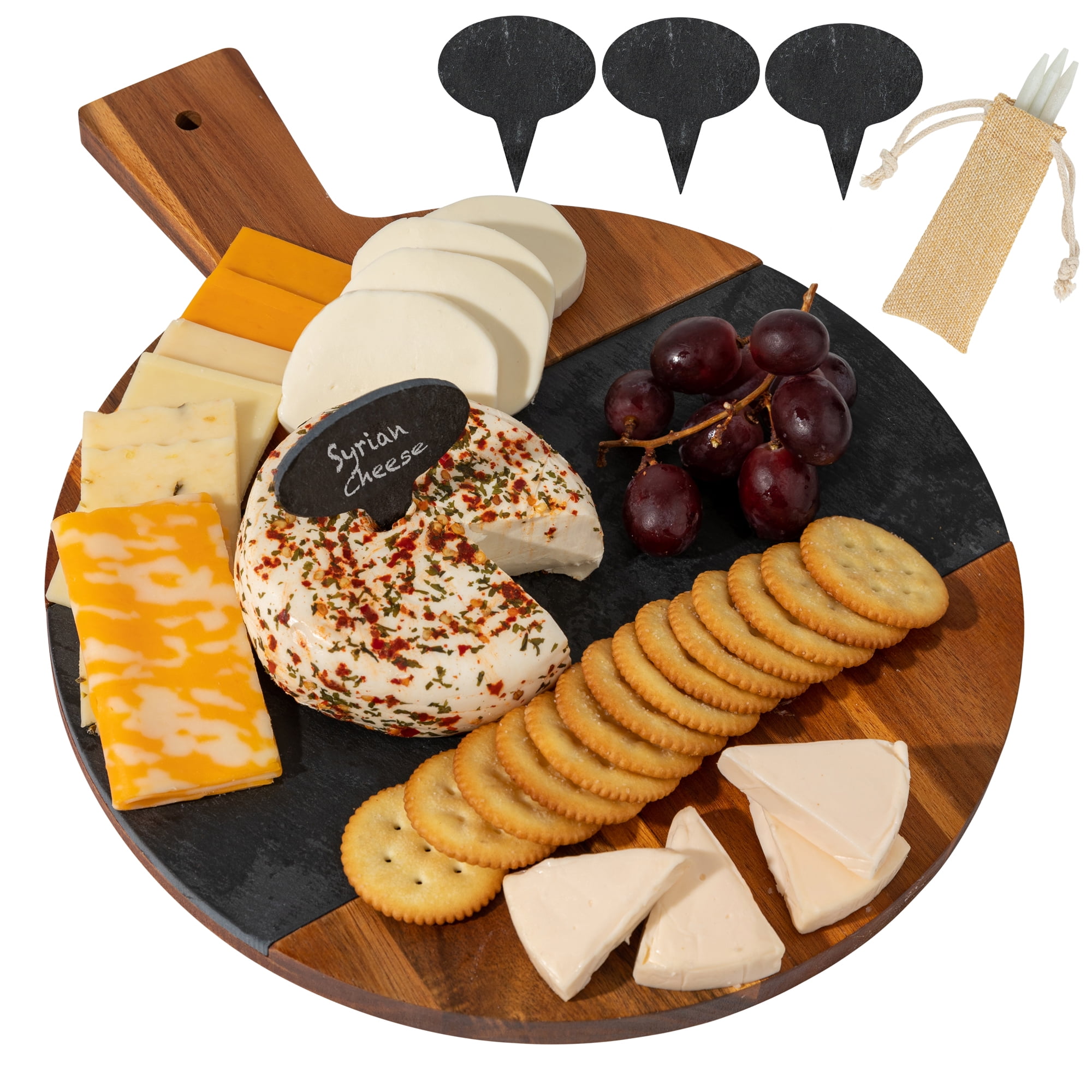 Charmont Charcuterie Board, Cheese Board includes 4 Beautiful Slate ...