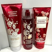Bath and Body Works Japanese Cherry Blossom 3-Piece Bundle: 8oz Body Lotion, 10oz Shower Gel ...